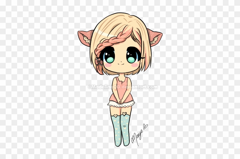 Mii-chibi [art Trade] By Madelinecg On Deviantart - Cute Chibi Art ...